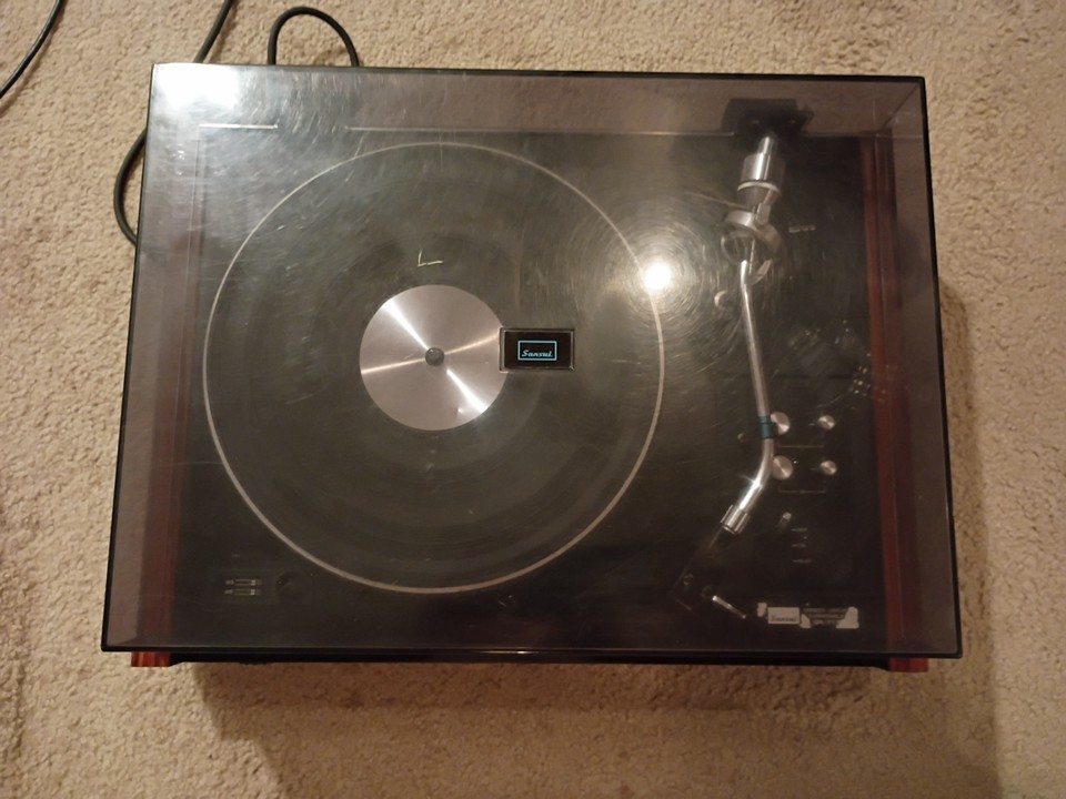 VINTAGE 70's Sansui SR-717 Manual Direct Drive Turntable - Works Great, Read | eBay