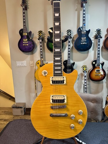 Chibson Standard LP Slash AFD Electric Guitar 2 Zebra Humbuckers, Fret ...