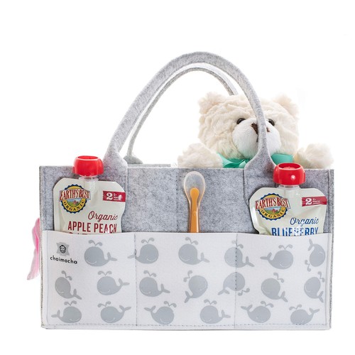 Designer Baby Diaper Caddy Organizer - Portable Diaper Bag Organizer ...