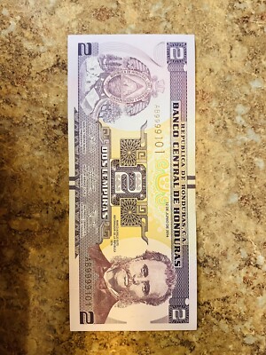 HONDURAS 2014 2 LEMPIRA NEW UNC MINT BANKNOTE BILL NOTE CURRENCY PAPER ...