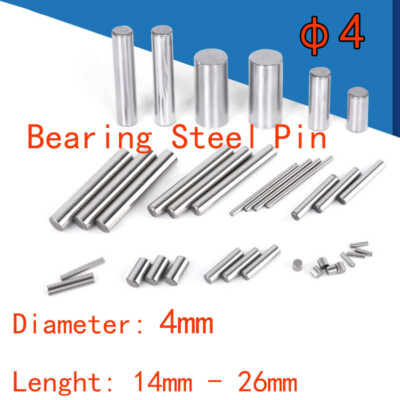 φ4 4mm Diameter Bearing Steel Pin Cylindrical Solid Dowel Pins 14mm ...