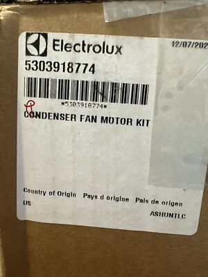 New Genuine OEM Frigidaire Refrigerator Condenser Fan Motor 5303918774 ...
