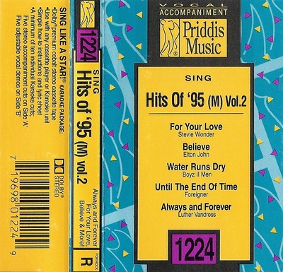 Hits Of '95 Volume 2. - Sing Karaoke (Cassette Priddis Music) USED VG ...