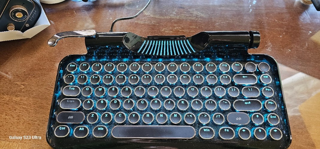 KnewKey RYMEK Typewriter-Style Retro Mechanical Wired & Wireless ...