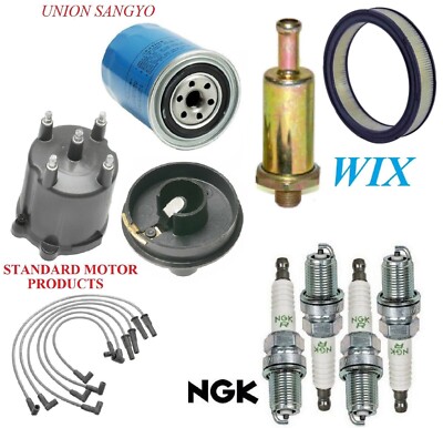 Tune Up Kit Filters Cap Wire Spark Plugs For FORD PINTO L4 2.3L; 2 Bbl ...