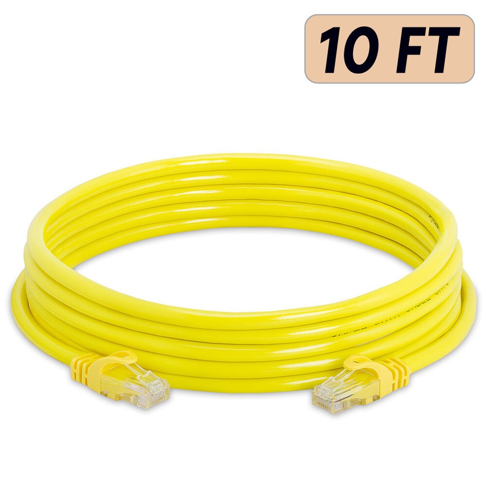 Yellow Cat6 Patch Cord Lan Internet Network Cat6 Cable Ethernet Router ...