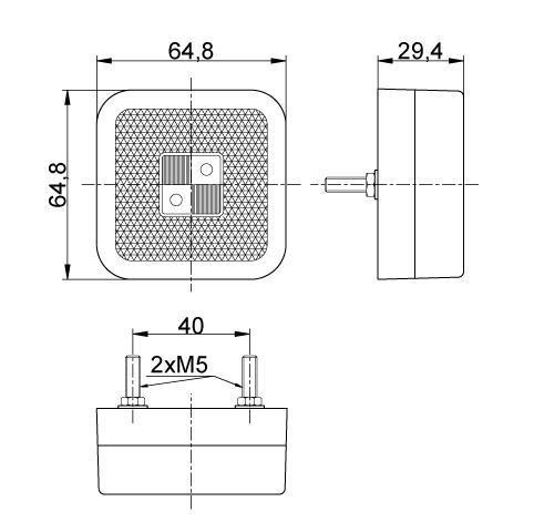 # 1x LED Outline Side Amber Marker Light Lamp for Truck MAN TGA/TGL ...