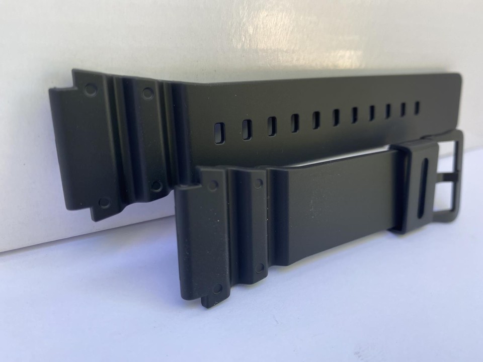 Casio Original Watchband MRW-400 Black Rubber Strap With Spring Bars | eBay