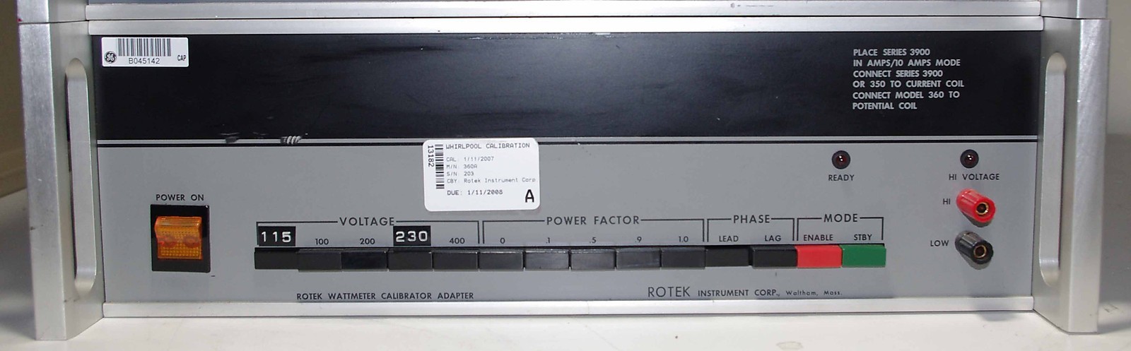 Rotek 4800A AC-DC Volt/AMP/OHM Calibration Standard w/ 360A Wattmeter ...