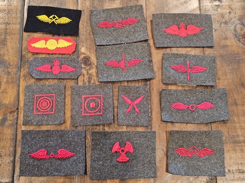 WWII USMC Navy Officer Enlisted Cuff Title DM Wool Patch Lot x14 L@@K ...