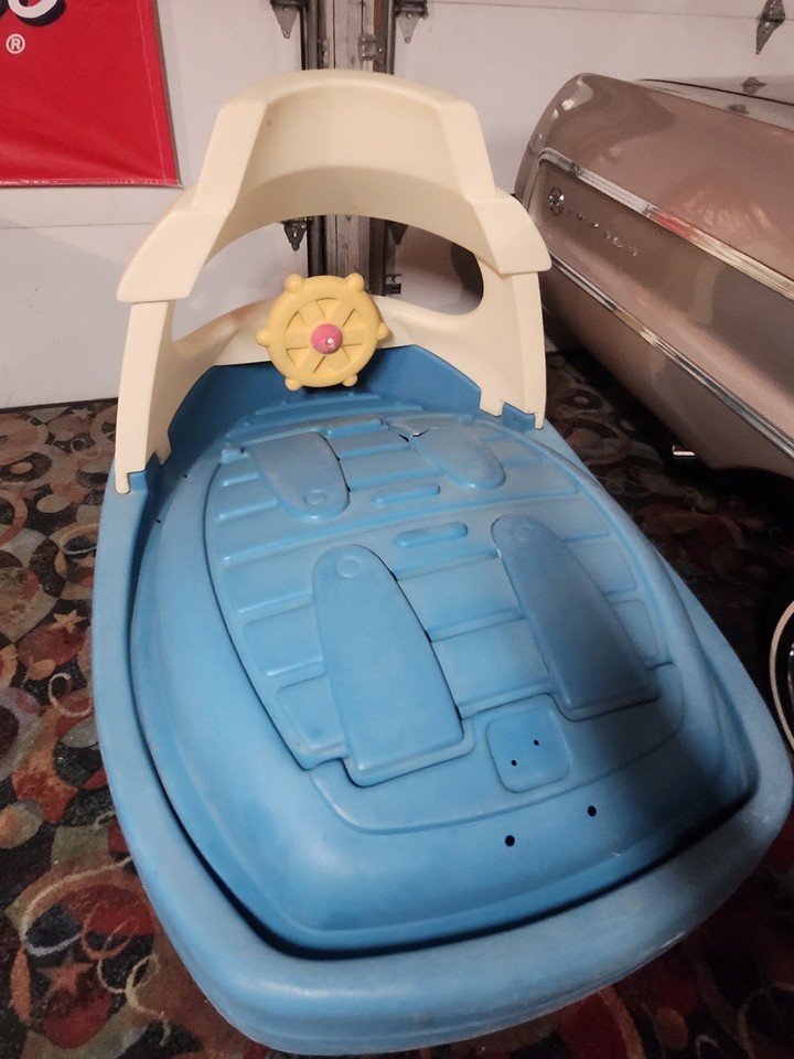 Little Tikes Tuggy Tug Boat Sandbox With Shell No Motor. | eBay