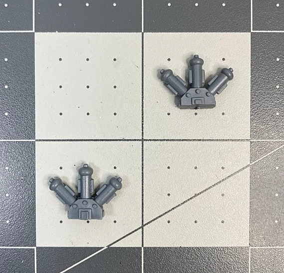 Warhammer 40K IMPERIAL GUARD VEHICLE SMOKE LAUNCHERS set tank bitz GW ...