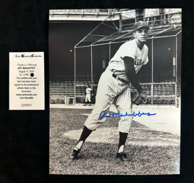 Art Mahaffey Signed Autographed 8 x 10 Baseball Photo Philadelphia ...
