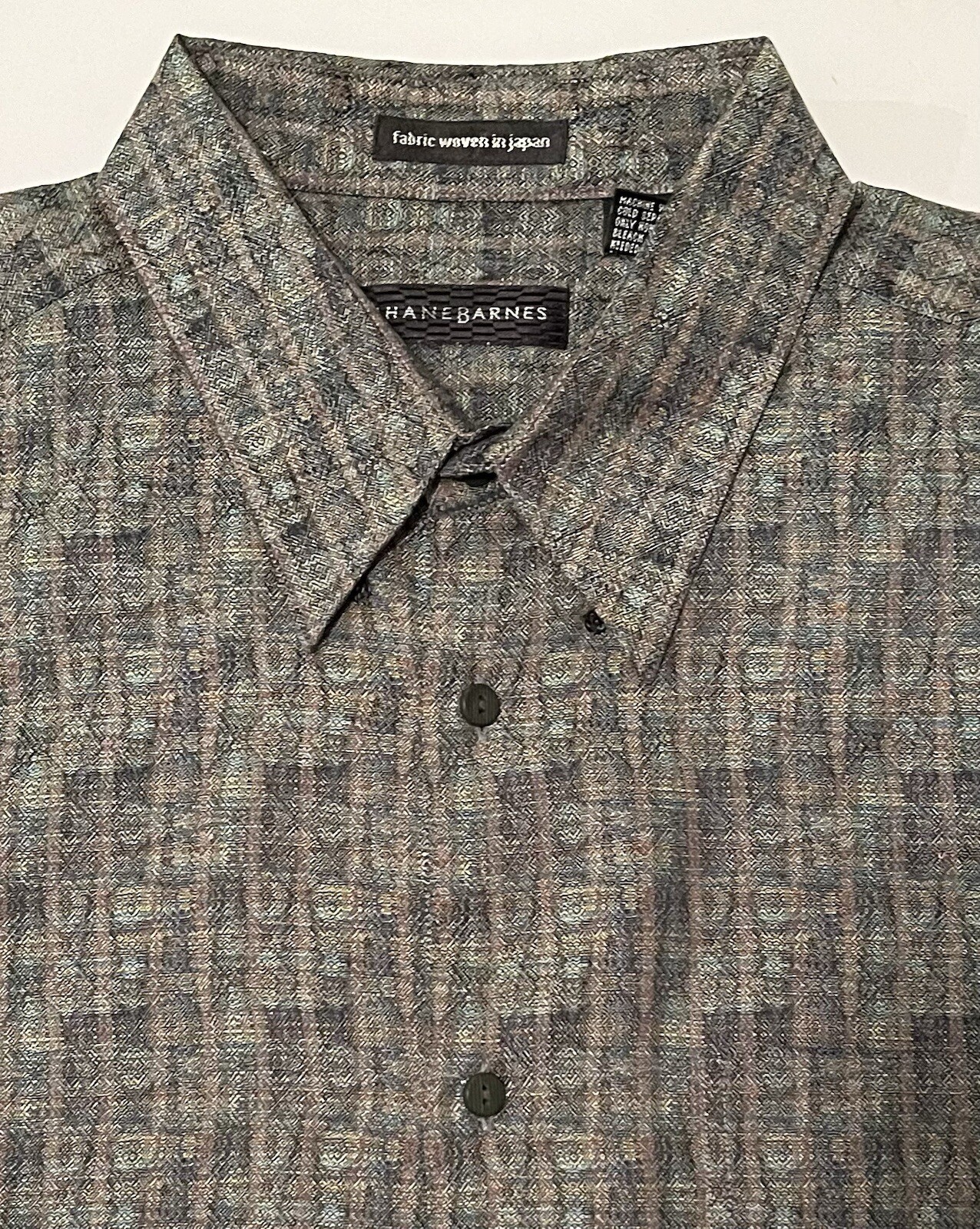 JHANE BARNES Mens LS Shirt-L-Geometric Cascading Design-Multicolor | eBay