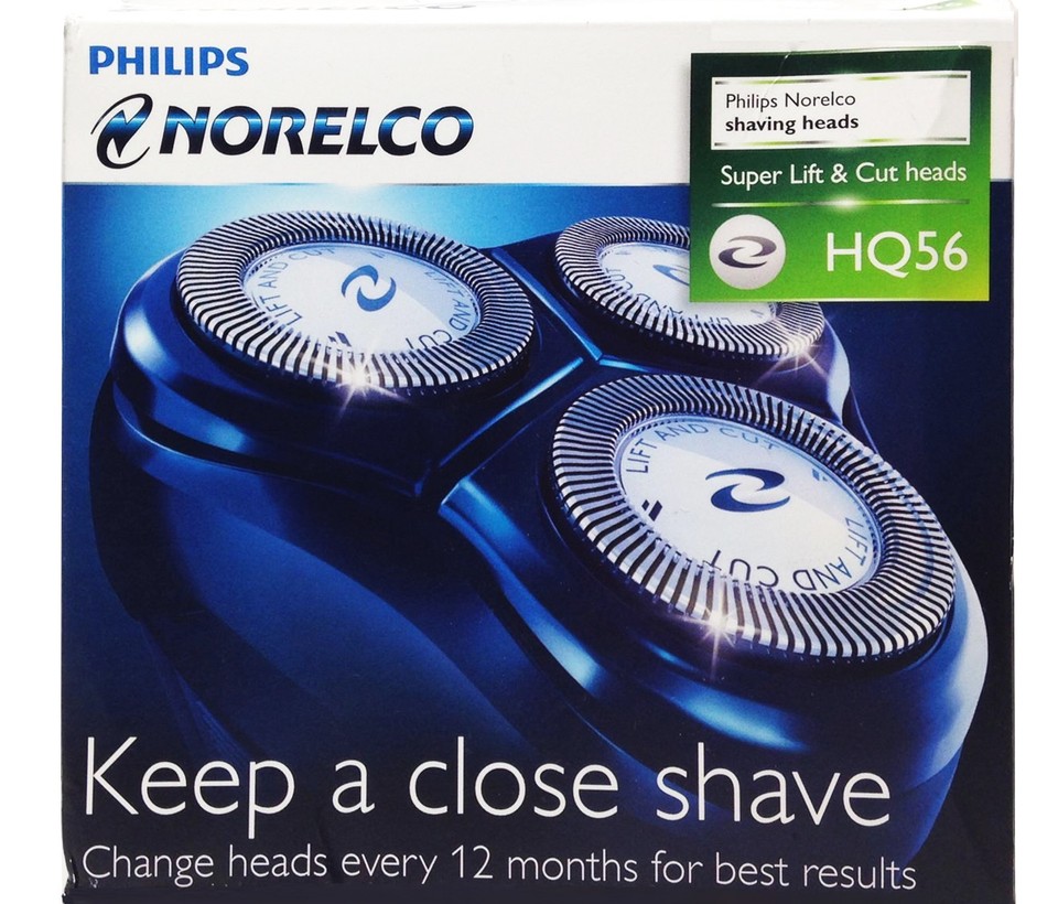 Genuine Philips Norelco HQ56 Replacement Heads Razor Blades Refiles for ...