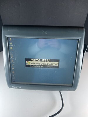Micros Workstation 5A POS 400814-101 Terminal-Stand-Scratches On Screen ...