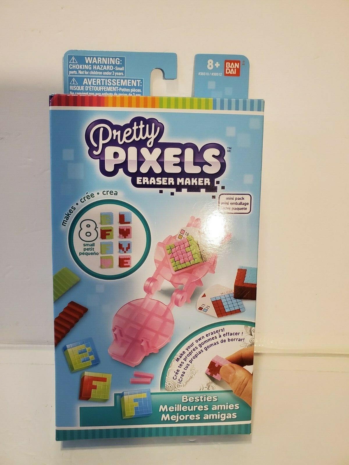 Bandai America Pretty Pixels 38512 Eraser Maker Mini Pack - Besties ...