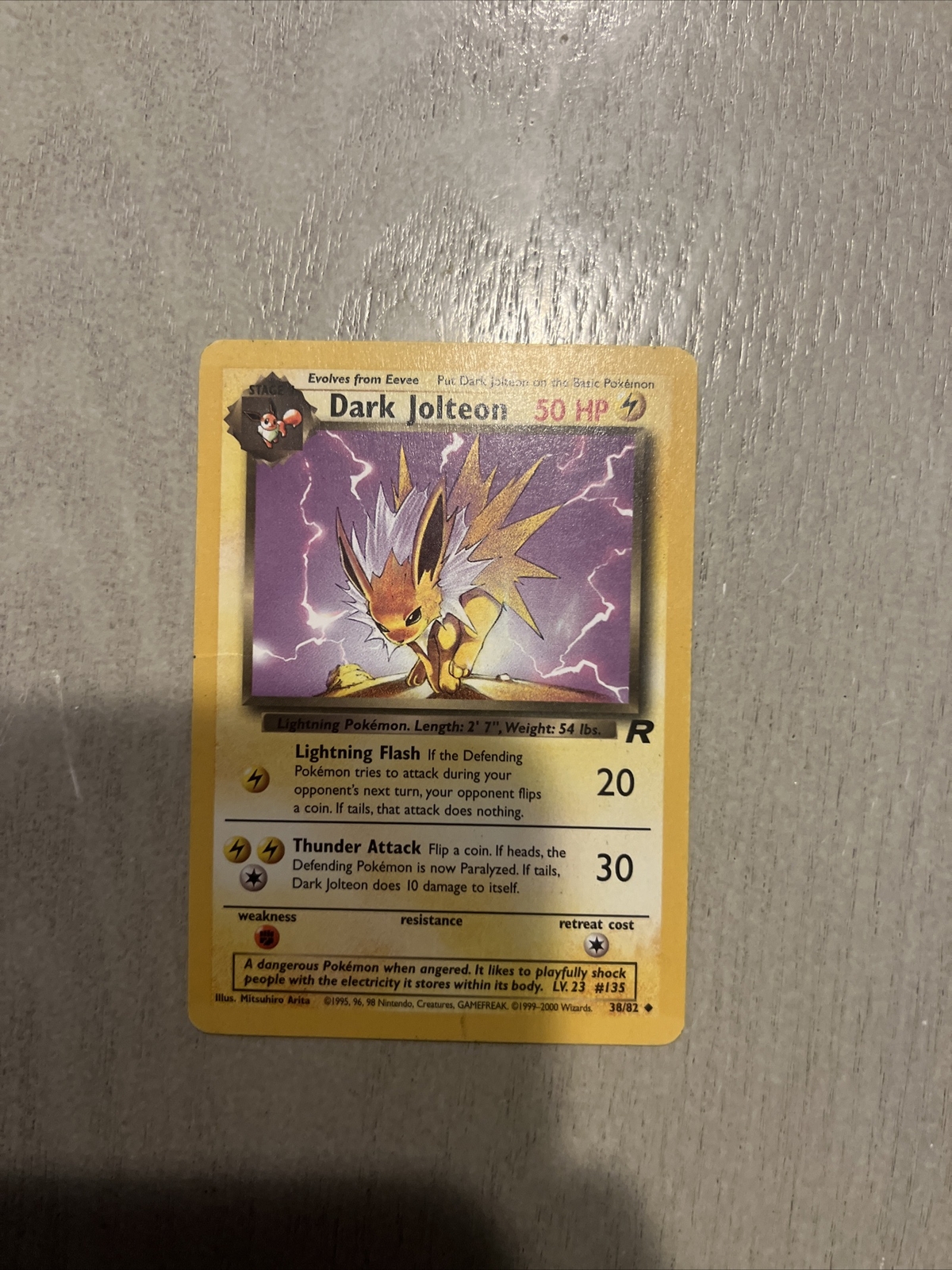 Pokémon TCG Dark Jolteon Team Rocket 38 Regular Unlimited Uncommon | eBay