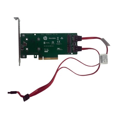HP 878783-B21 SATA M.2 Dual Drive PCIe Riser Kit 759505-001 with cables ...