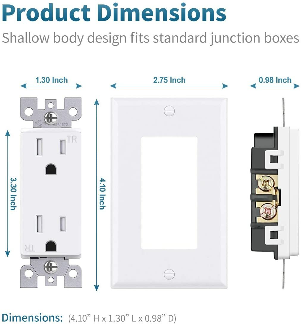 Standard Duplex Receptacle Dimensions Duplex Receptacle Wall Plate