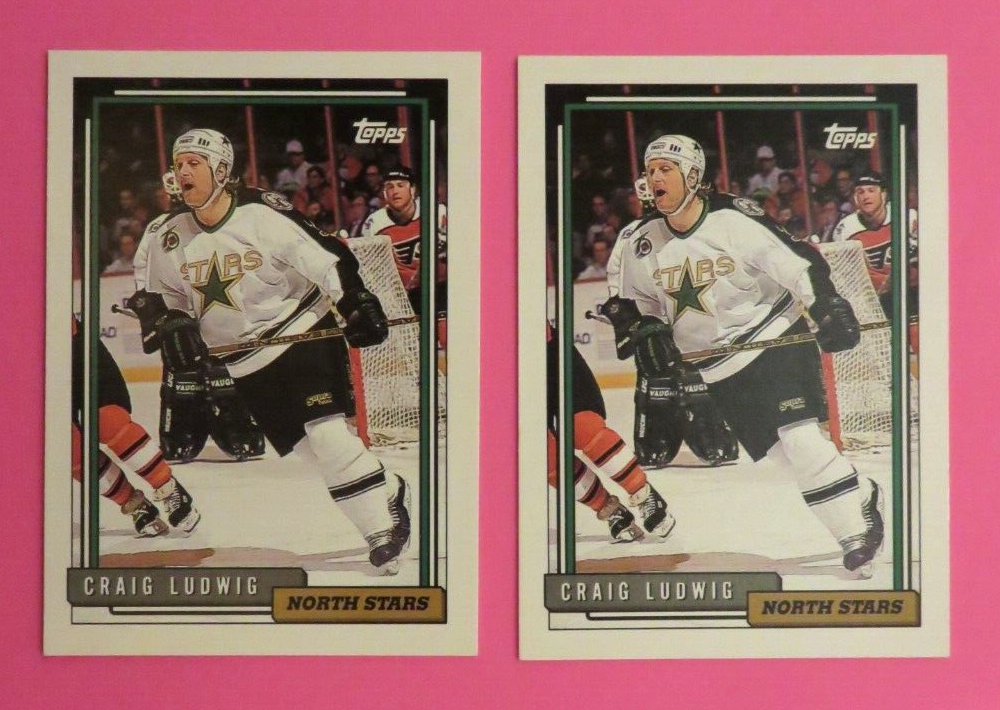 2 - 1992 Topps, Minnesota North Stars - CRAIG LUDWIG | eBay