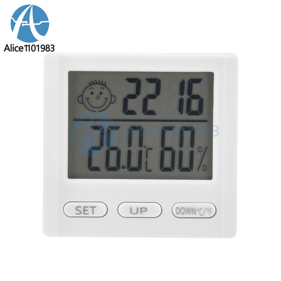 Digital LCD Room Thermometer Hygrometer Humidity Meter Indoor ...