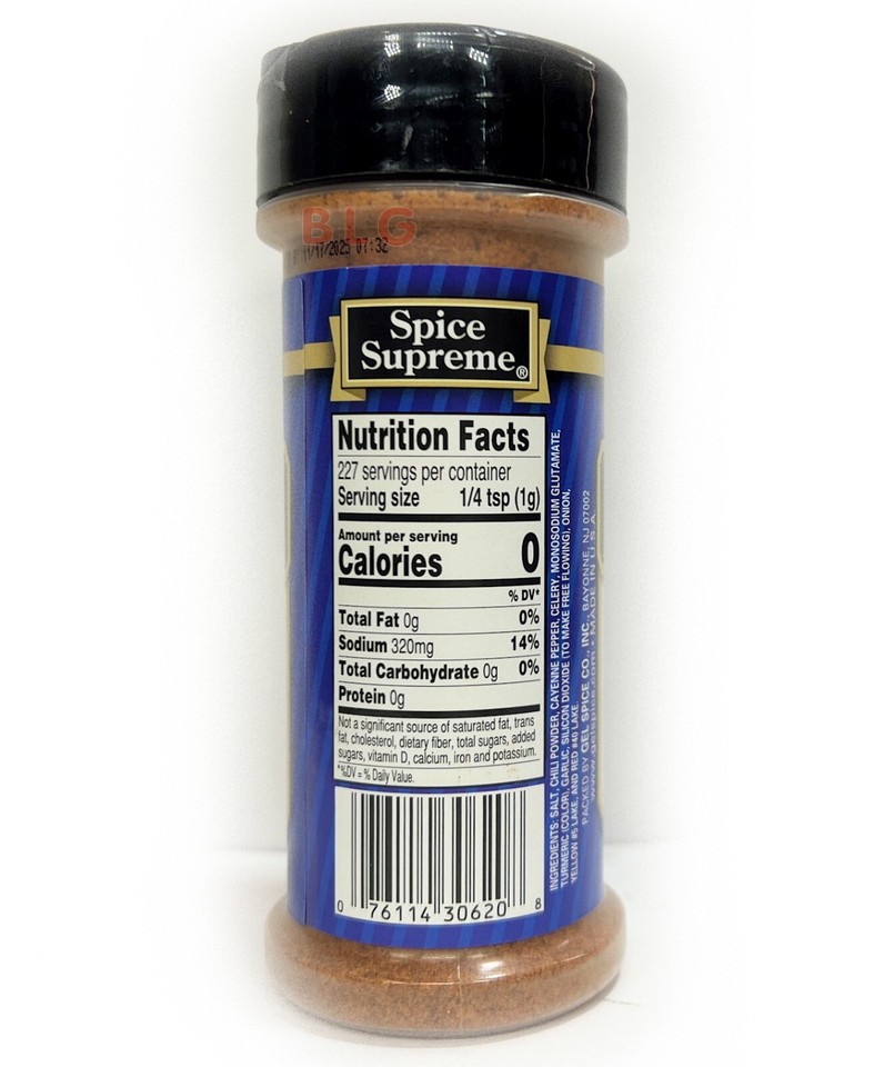 Spice Supreme Ground BARBECUE SPICE Food Seasonings Kitchen Cooking 8oz ...