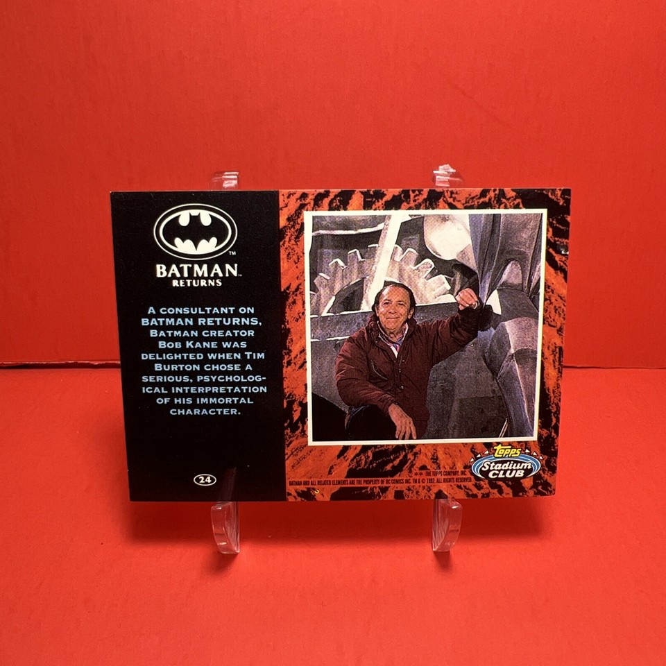 1992 Topps Stadium Club Batman Returns A Consultant On Batman Return ...