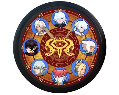 Final Fantasy 14 Clock - Video Game Clock - Final Fantasy Clock ...