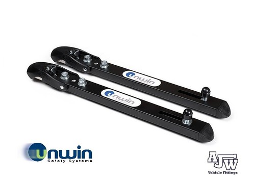 2 x Unwin Seat Locker BLACK Clamp Runner Tracking Rail Minibus Van ULB ...