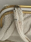 Beaded Bag Purse Gold Detail Double Sided Top Handle W/ Pocket Mirror ...