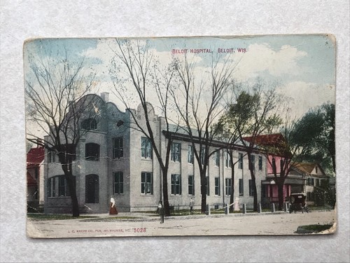 D937 Postcard Beloit Hospital Beloit WI Wisconsin 1910 | eBay