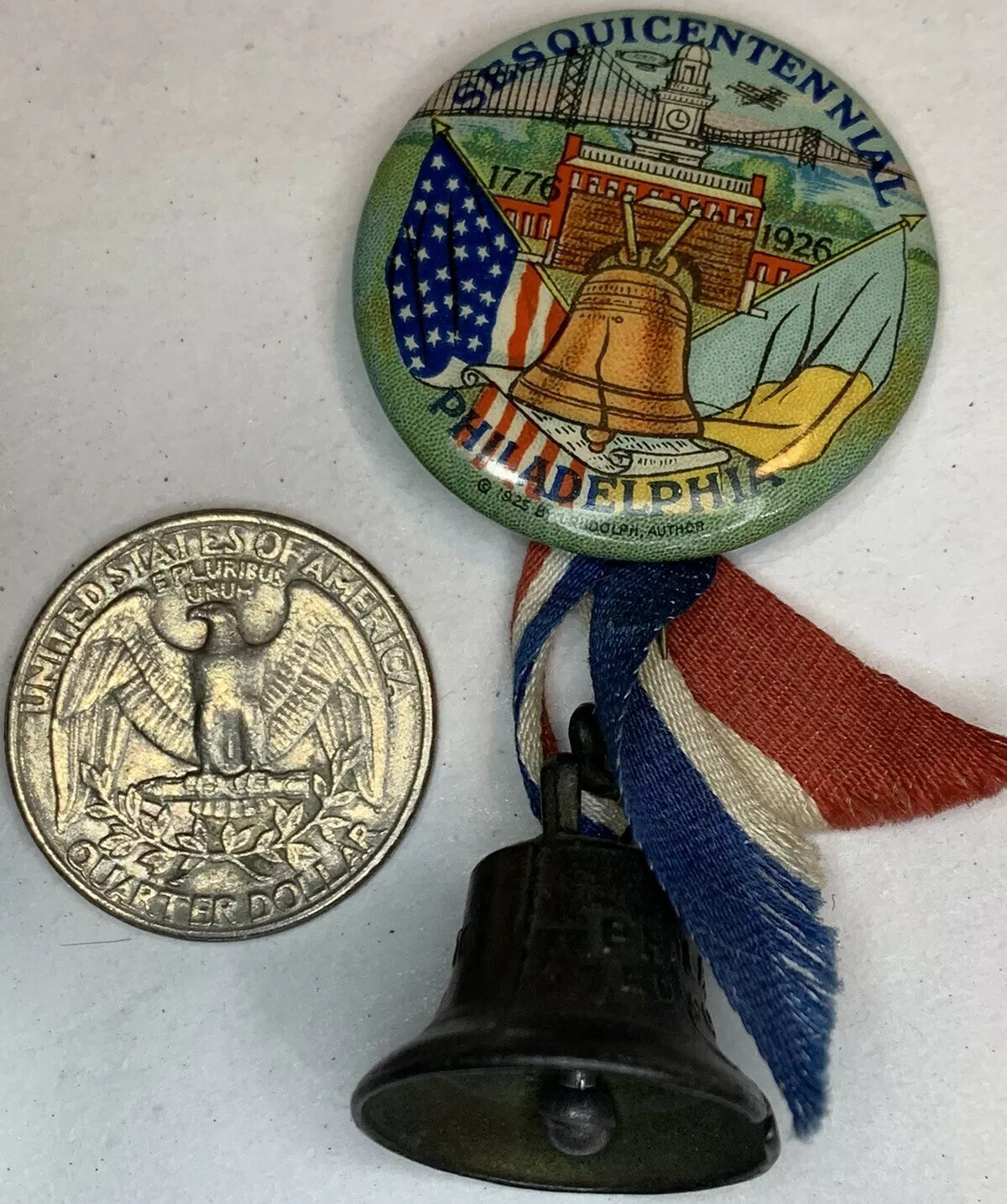1926 Sesquicentenial Souvenier Philadelphia Pin & Liberty Bell | eBay