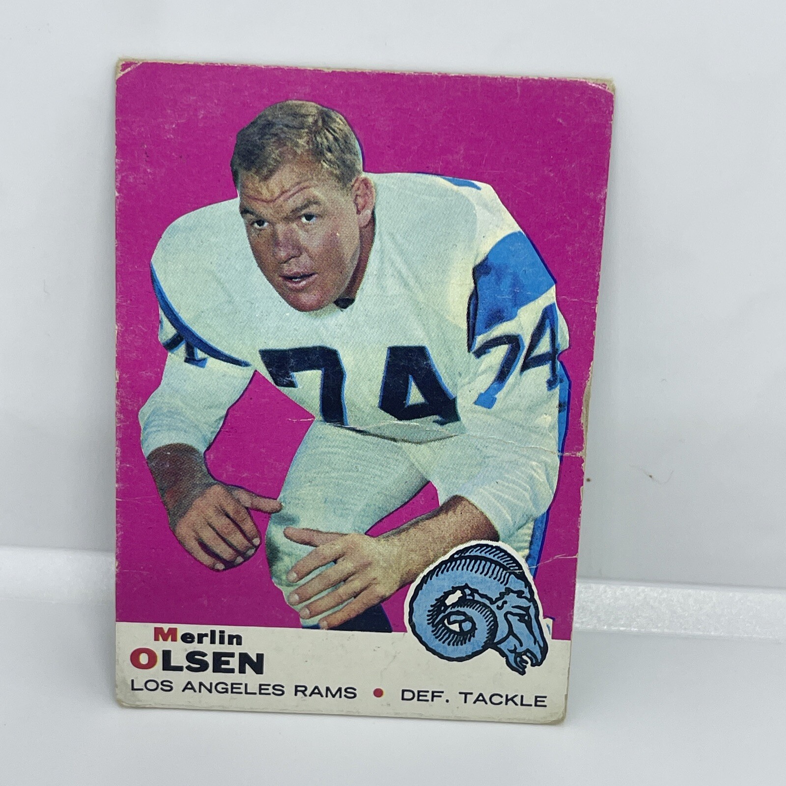 Topps 1969 Merlin Olsen #34 Crease | eBay