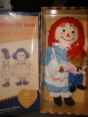 Dakin Raggedy Ann & Raggedy Bear 85th Birthday Anniversary Edition NRFB ...