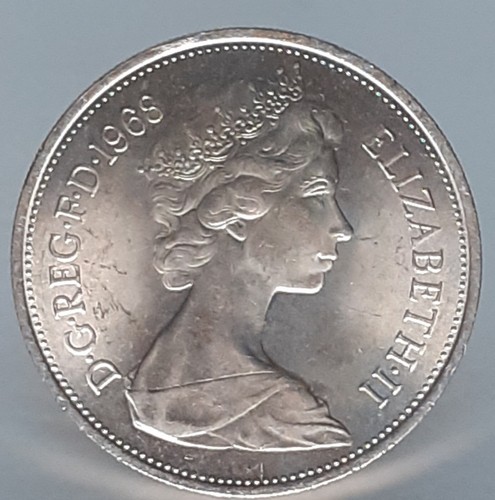 High Grade! 1968 10p New Pence Coin First Year of first British Decimal ...