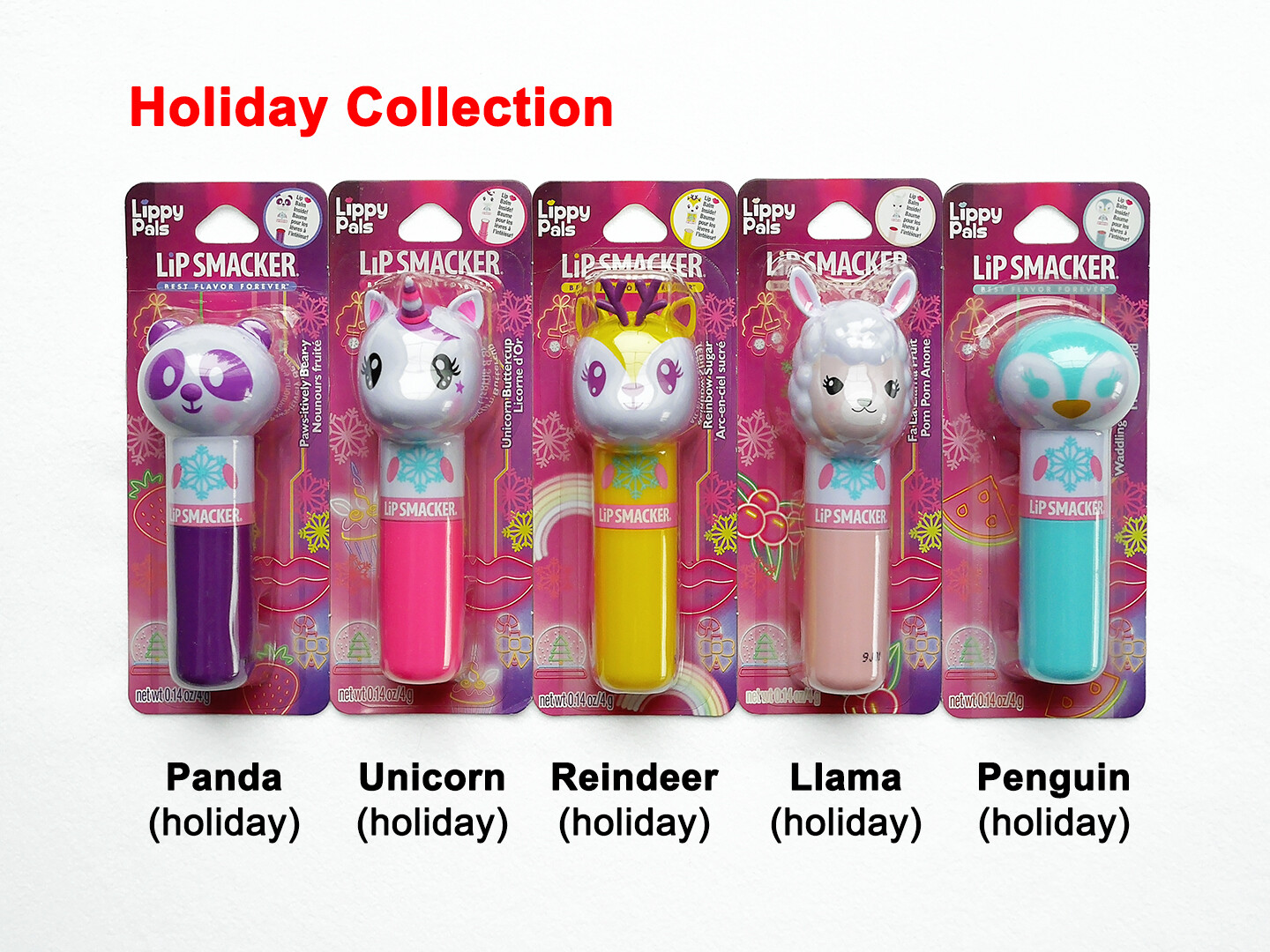 Lip Smacker Lippy Pal Balm (Panda Fox Bunny Unicorn Kitten Reindeer ...