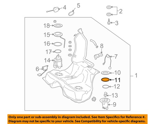 MERCEDES OEM 07-11 S550 5.5L-V8 Fuel System-Fuel Filter Ring 2114710110 ...