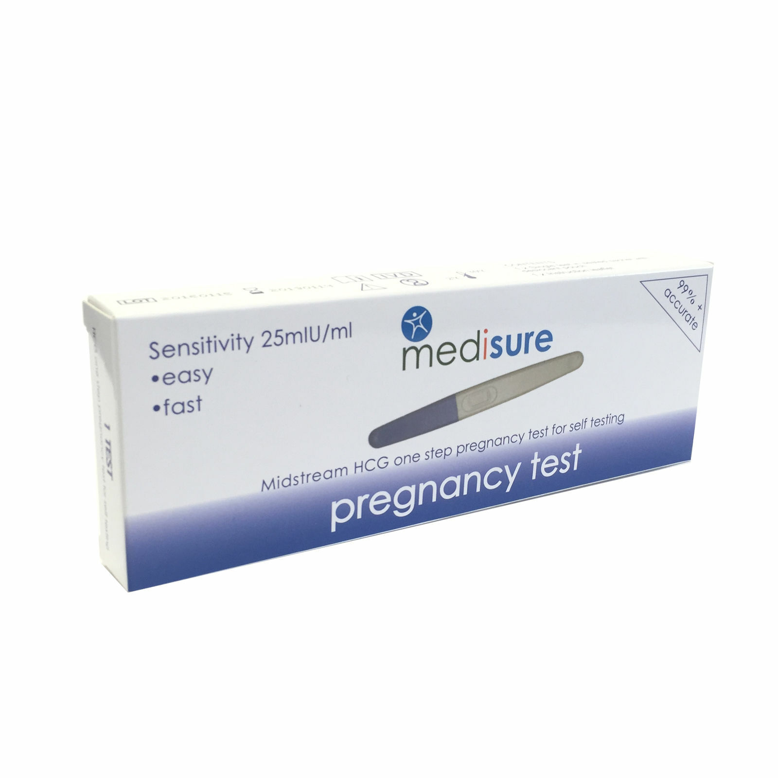 MEDISURE MIDSTREAM HCG 99.9% ACCURATE ONE STEP FAST HOME SELF PREGNANCY ...