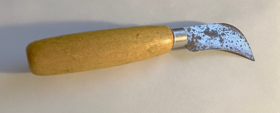 Vintage I. P. HYDE Wood Handle Linoleum Cutting Hand Tool Knife | eBay