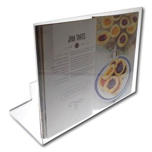 Perspex Acrylic Plastic Kitchen Cook Recipe Book Holder Stand - Splash ...