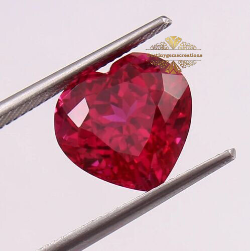 Burmese Certified AAA+ Natural Red Ruby 100 Ct Flawless Heart Cut Loose ...