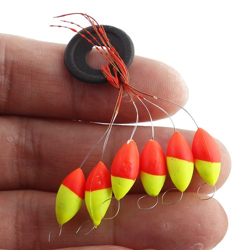 Fisherman Plastic Oval Shaped Fishing Bobber Sinker Float Bean Stoppers ...