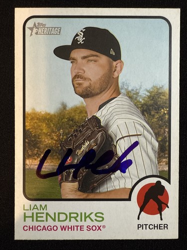 2022 Topps Heritage High Number Liam Hendriks Signed Card 577 White Sox ...