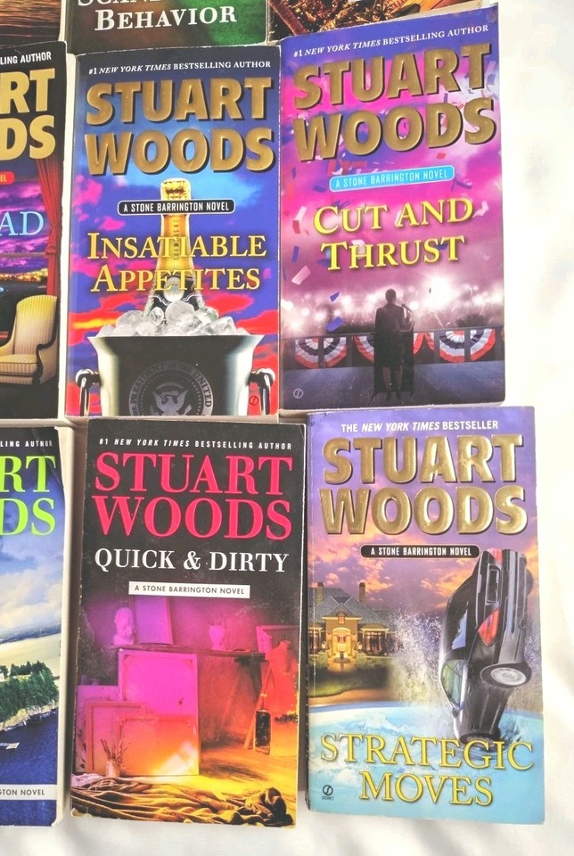 Stone Barrington Series Stuart Woods Lot 24 All Same Size Mass Market ...