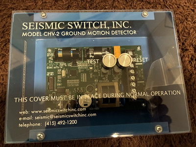 Ground Motion Detector Seismic Switch Inc. Earthquake Monitor | eBay