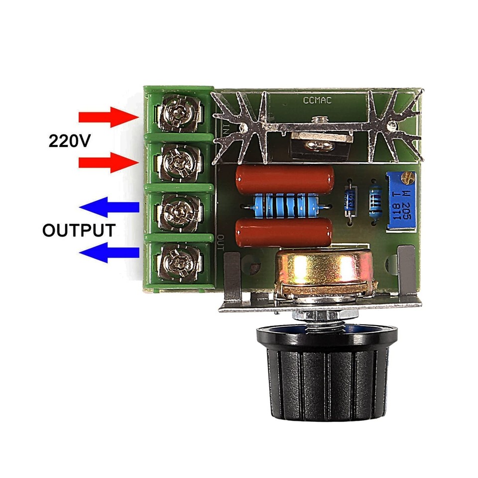 2000W PWM AC Motor Speed Control Module Dimmer Speed Regulator AC 50 ...