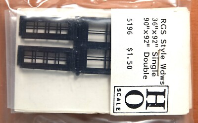 GRANDT LINE HO SCALE RGS STYLE WINDOWS 36"X92" SINGLE 90"X92" DOUBLE ...