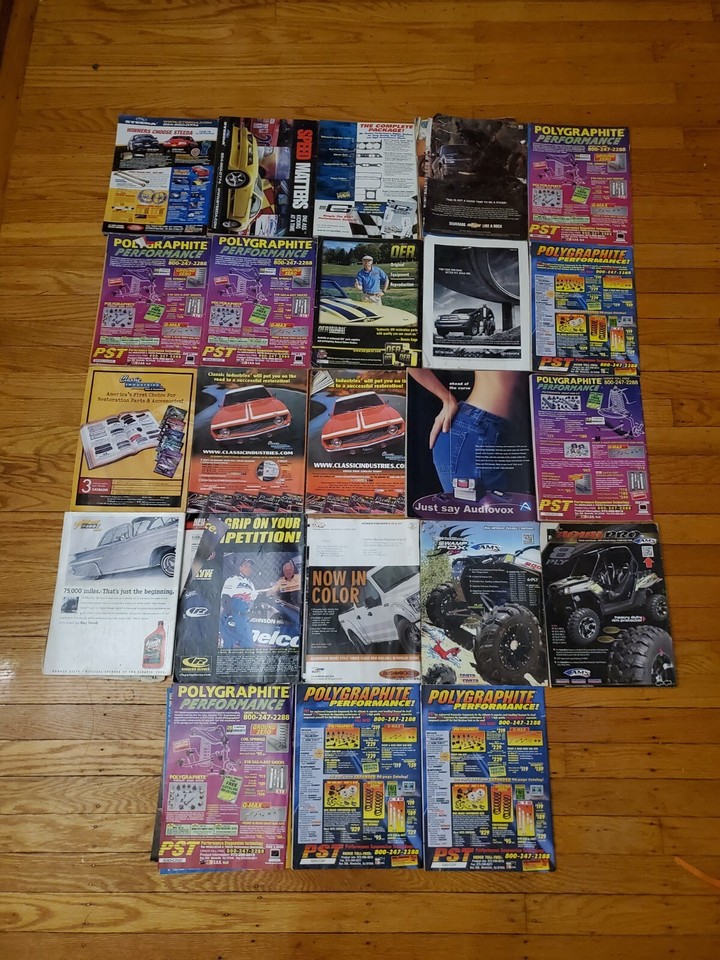 Vintage Mixed Car Magazines Lot Of 23 Car Craft Super Chevy Mustangs ...