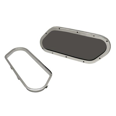 Bomar Boat Portlight Window Y317STBFX-.75SA | 18 x 6 3/8 Stainless | eBay